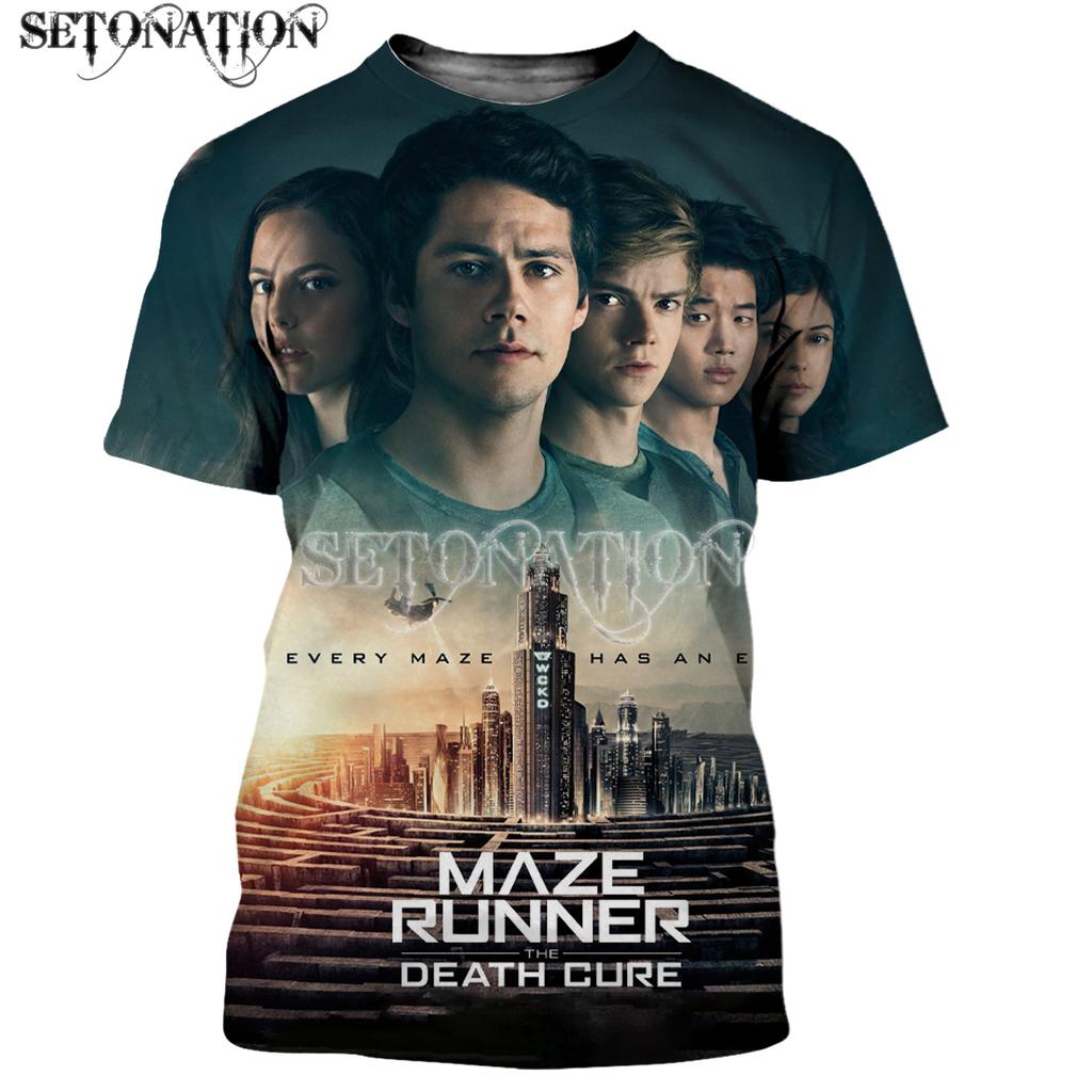 Buy The Maze Runner menNew Fashion Cool 3d Printed T -Shirts Casual ...