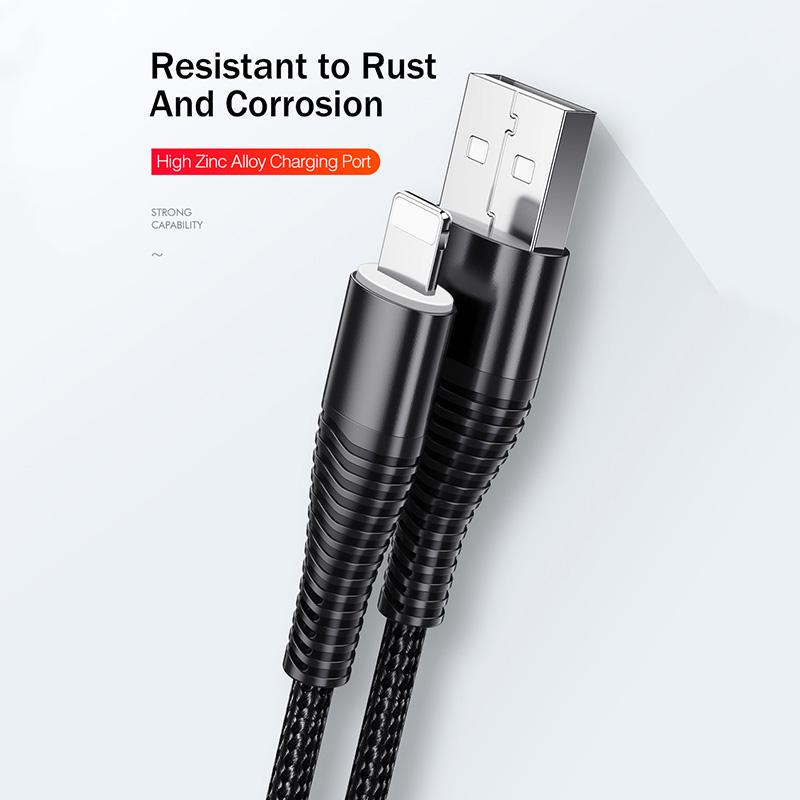 Buy ROCK USB Cable for iPhone Charger Data Sync USB 3A Charging Cable ...