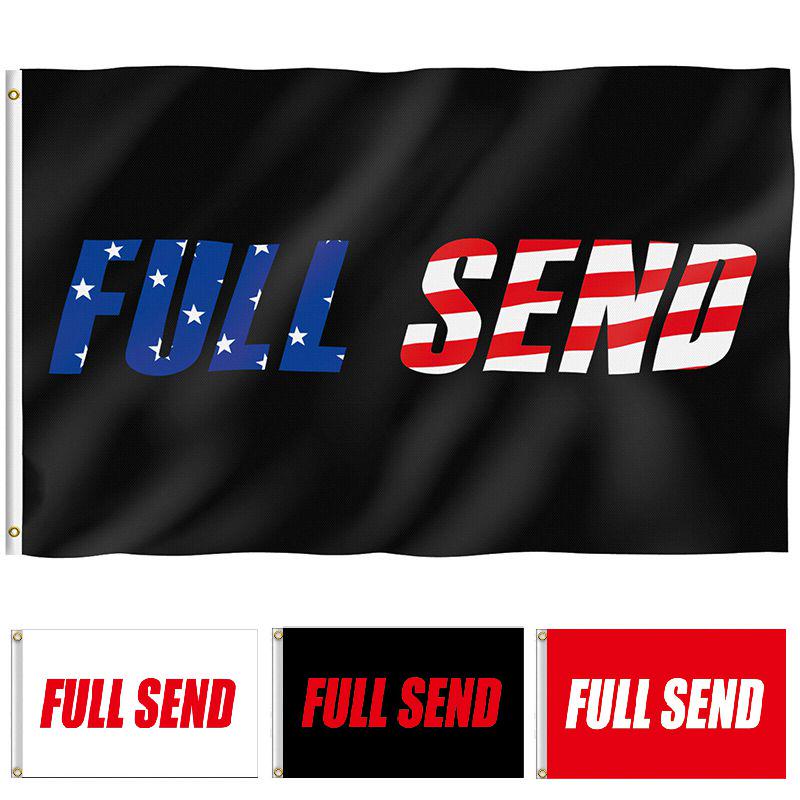 Cheap 3x5 Feet Full Send Flag Banner Nelk Nelkboys for The Boys Black ...