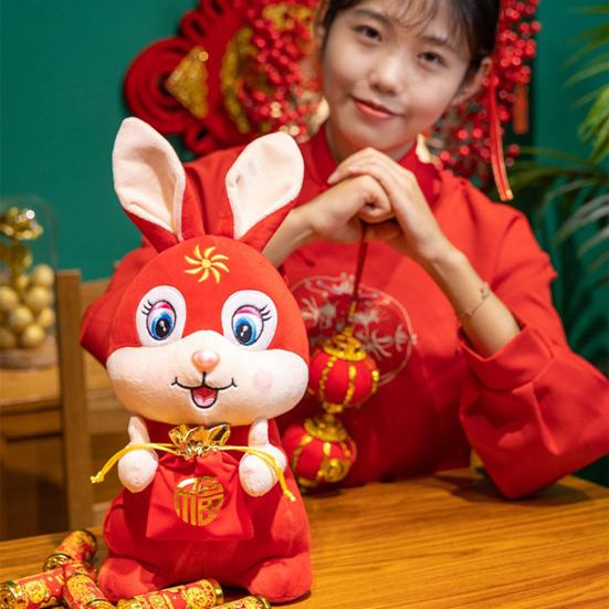 Satın alın Ornament Red Color Exquisite Bunny Plushies Rabbit Year ...