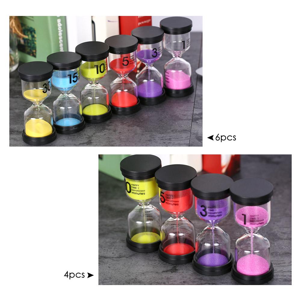 6 Colors Hourglass Sandglass Sand Clock Timer(1min/3mins/5mins/10mins ...