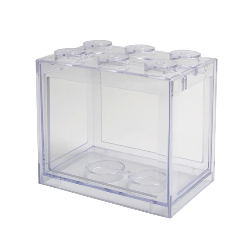 Buy Small Betta Fish Tank Plastic Fish Bowls Single Fish Aquariums ...