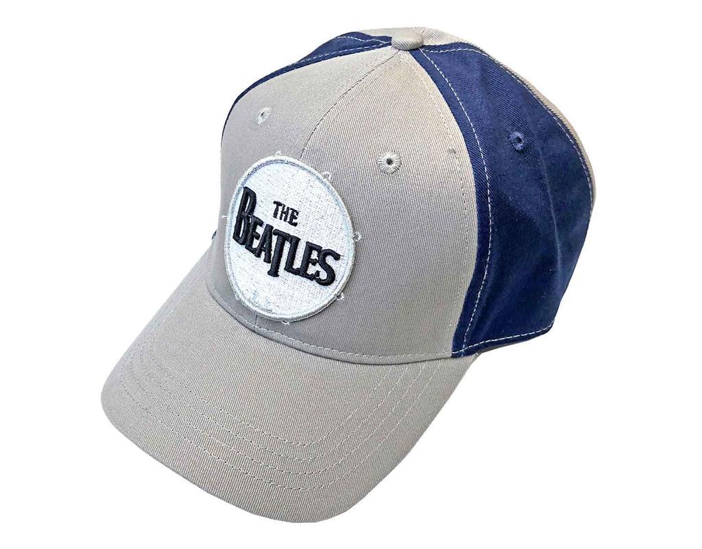 Buy The Beatles Baseball Cap Drum Band Logo Official 2 Tone Gray Blue ...
