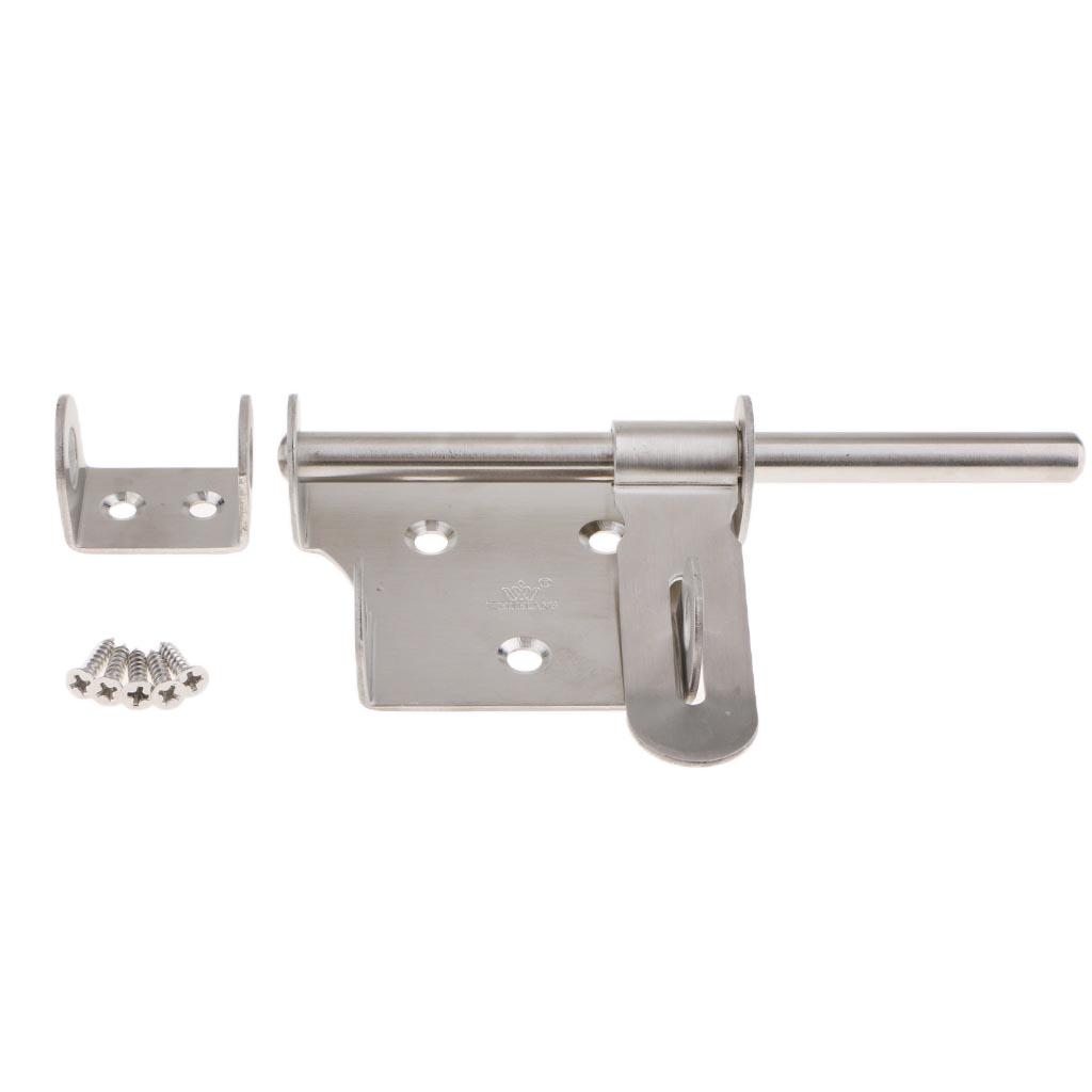 Buy Stainless Steel Door Lock Latch Security Bathroom Barrel Bolt Pad ...