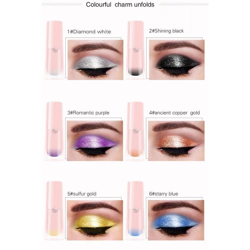 Shimmer Glitter Eyshadow Liquid Waterproof Long Lasting Shiny Natural ...