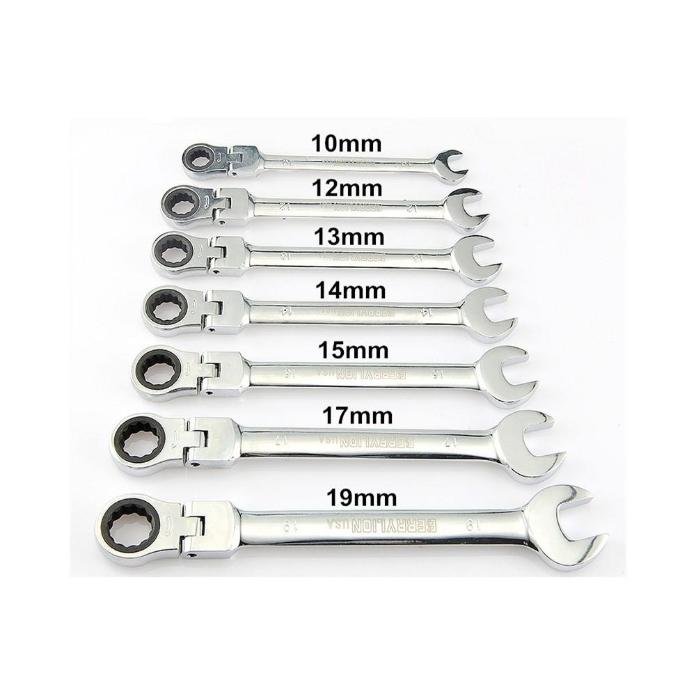 Buy Series Set Kit 7 Flexible Ratchet Joint Keys In Transport Case at ...