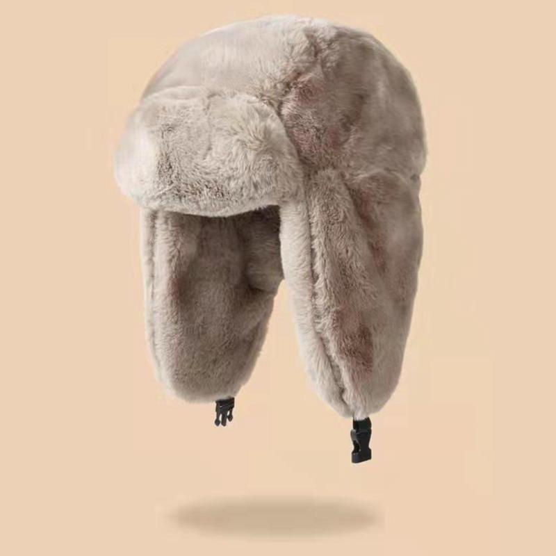 Buy Russian Ushanka Winter Snow Caps Men Women Cotton Thickened ...