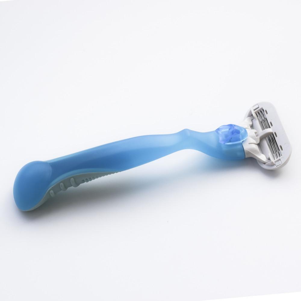 Buy 1pc Razor Handle+4 Razor Blades Women' Shaver Knife Handle ...