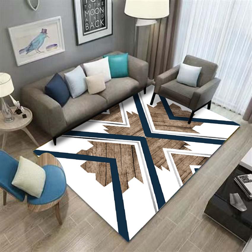 Side Table Living Room Large Carpet 3D Print Psychedelic Geometric ...