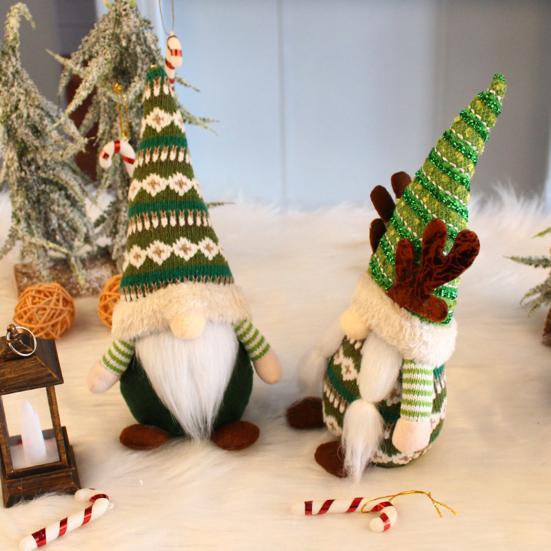 Buy Faceless Doll Long Bears Vivid Color Knitted Christmas Supplies ...