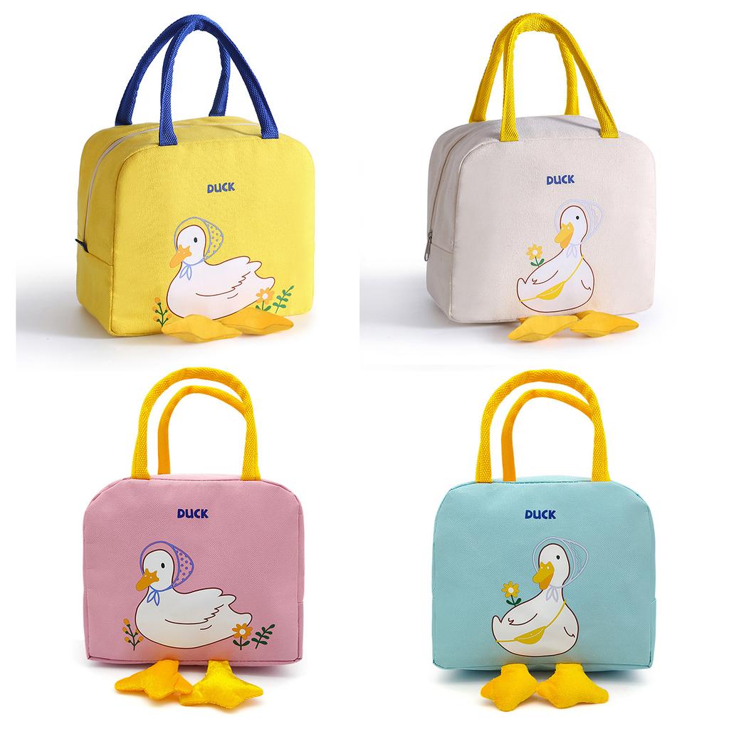 💰Kjøp Cute Little Yellow Duck Lunch Bag for Women Men Cartoon Insulated ...