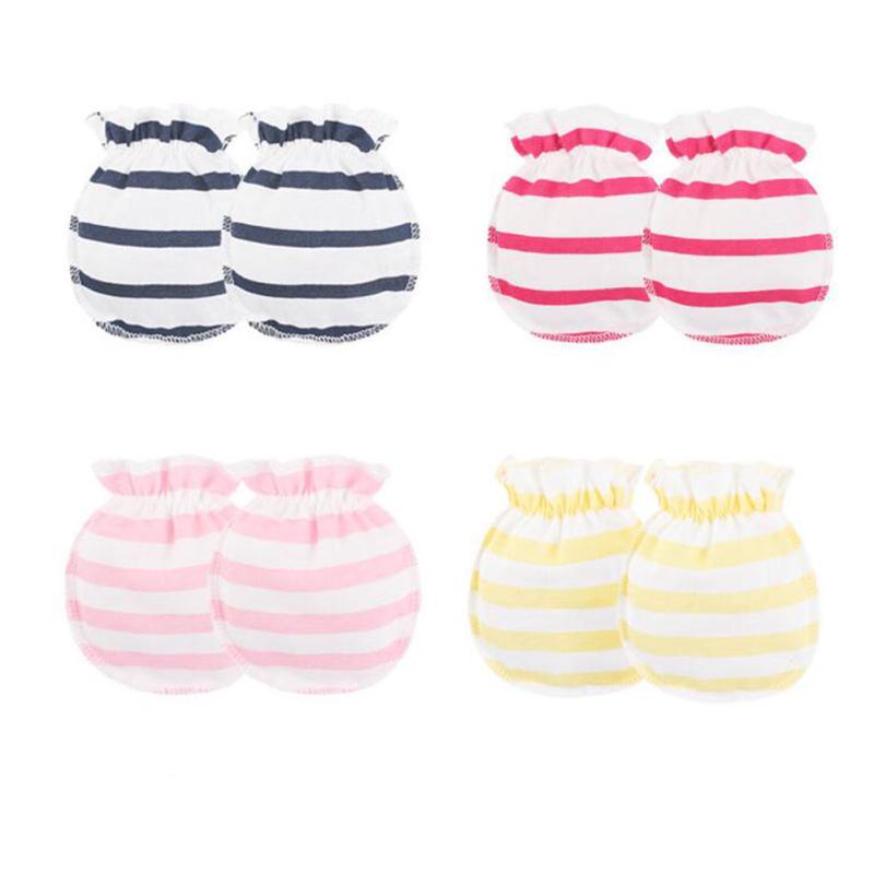 Buy 3 Pairs 0-3 Months Newborn Infant Soft Cotton Gloves Anti-scratch ...