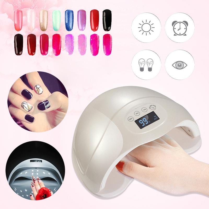Buy SUNUV SUN5 Plus 48W Dual UV LED Nail Lamp Nail Dryer Gel Polish Curing Light with Bottom 15s ...