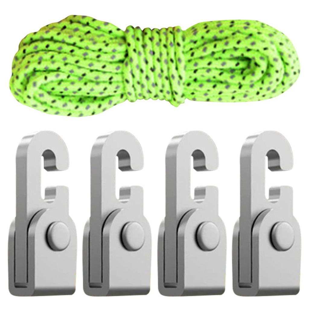 Koop Outdoor Automatic Lock Hook Set with Rope Unknotted Secure Tighten ...