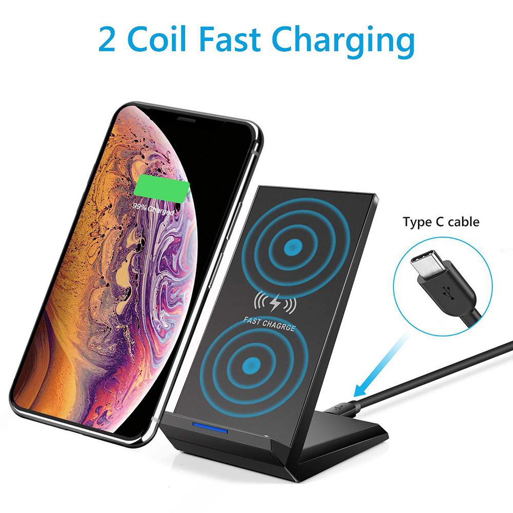 Qi Wireless Charger Fast Charging For iPhone For Xiaomi Huawei Samsung ...
