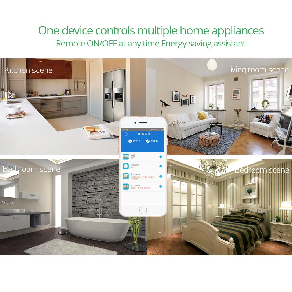 Buy Sonoff Pow R2 Smart Wifi Switch 15A 3500W Measure Monitor Current ...