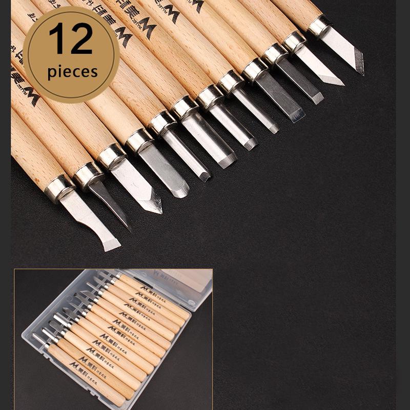 Buy 1 Set Wood Carving Chisels Knife Basic Cut Detailed Woodworking ...