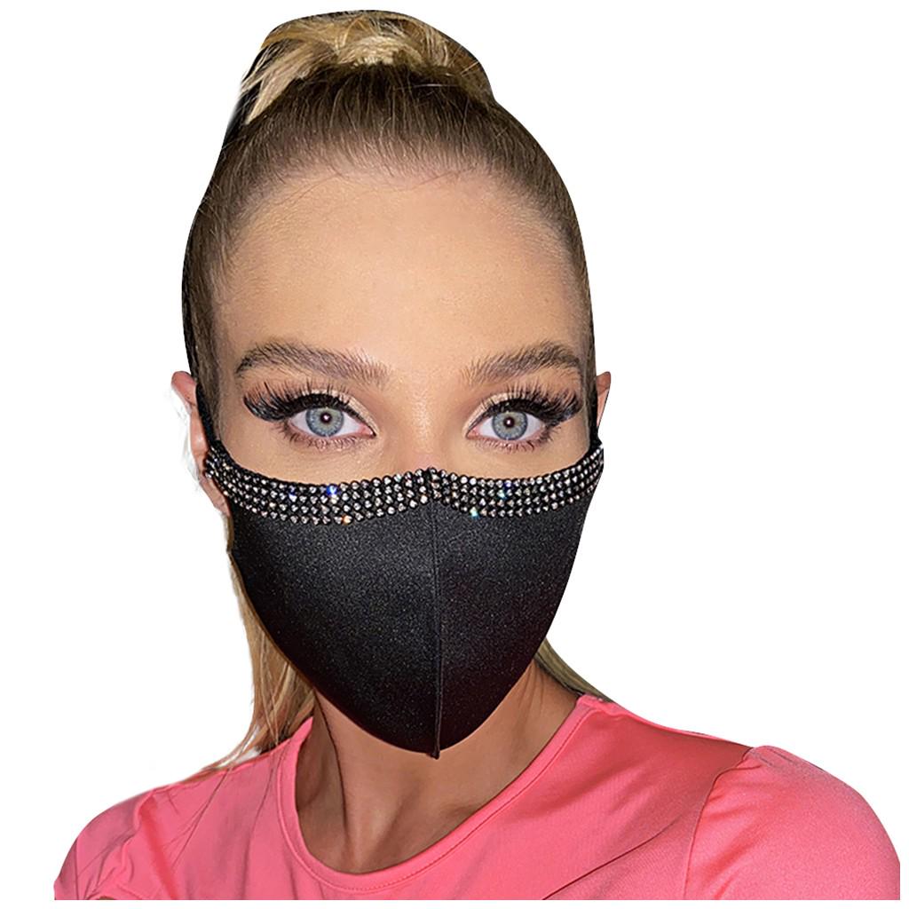 Buy Adult Unisex Outdoor Windproof Foggy Flash Sequins Nightclub Mask ...