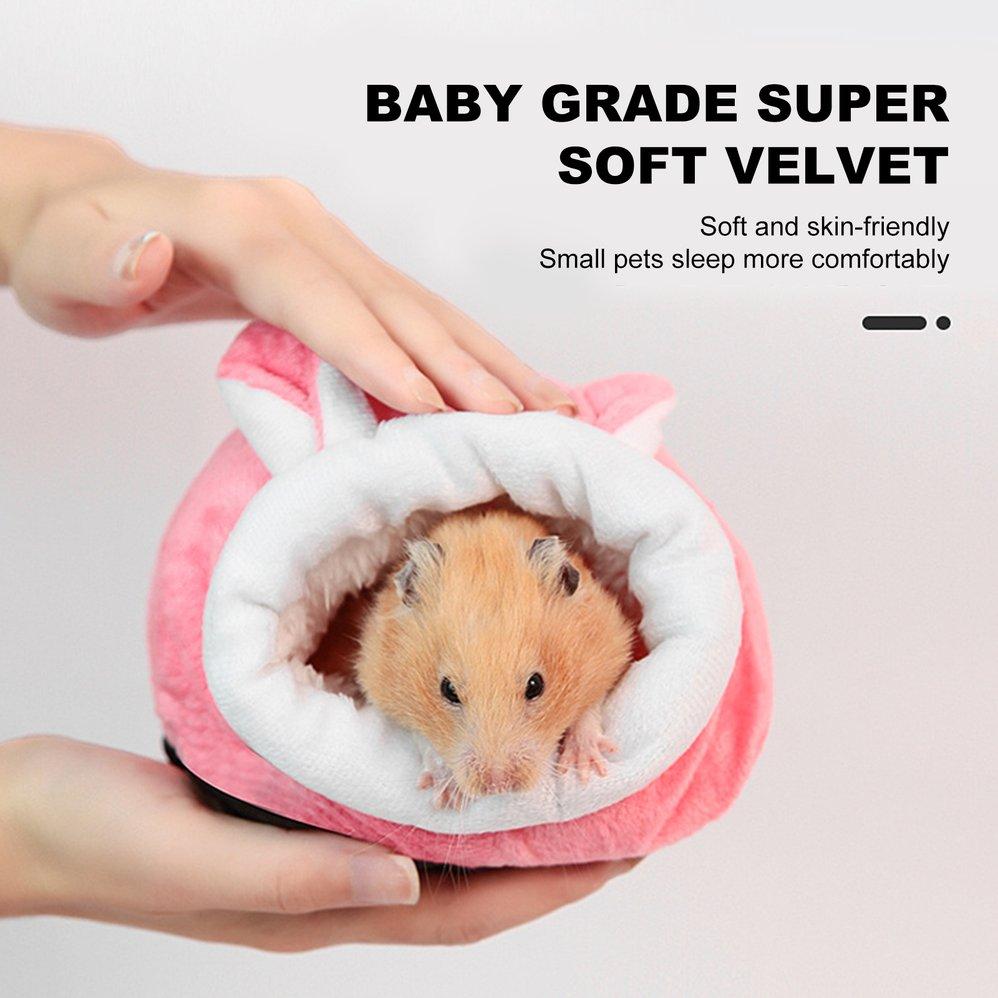 Mini Hamster Bed Rabbit Ear Pattern Hamster Cotton Nests Hideouts And ...