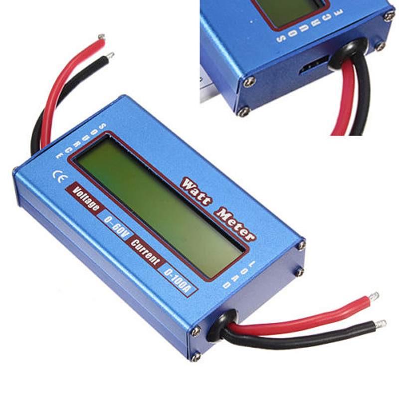 Buy Digital Lcd Rc Wattmeter Watt 60V/100A Dc Voltage Current Power ...