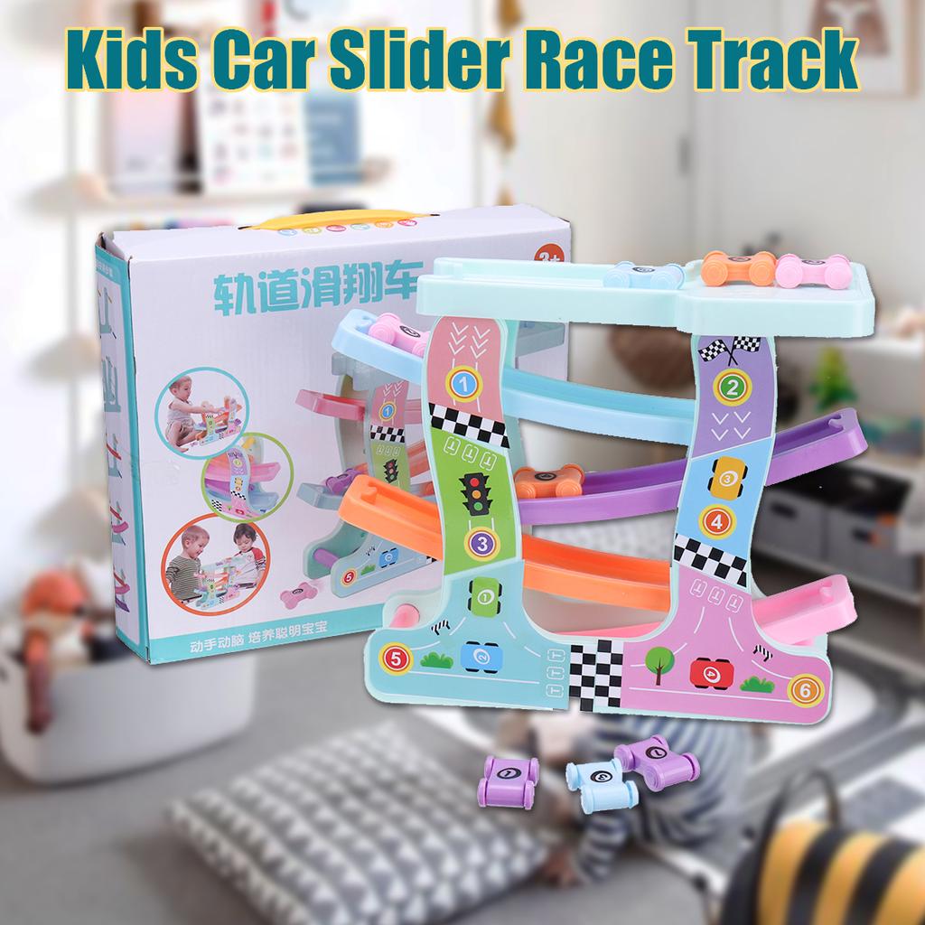 Buy Racetrack Childrens Kids Car Slider Race Track Fun Run Toy at ...