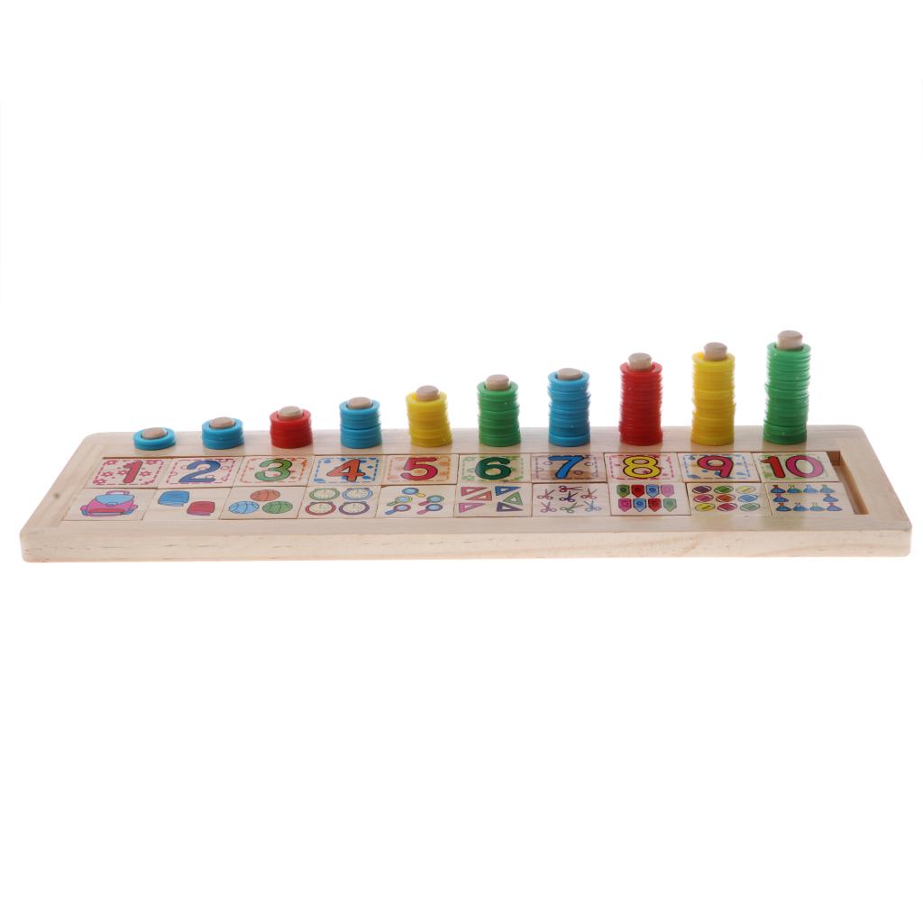 Cheap Kids/Baby Preschool Doughnut Wooden Math Counting Board Child ...