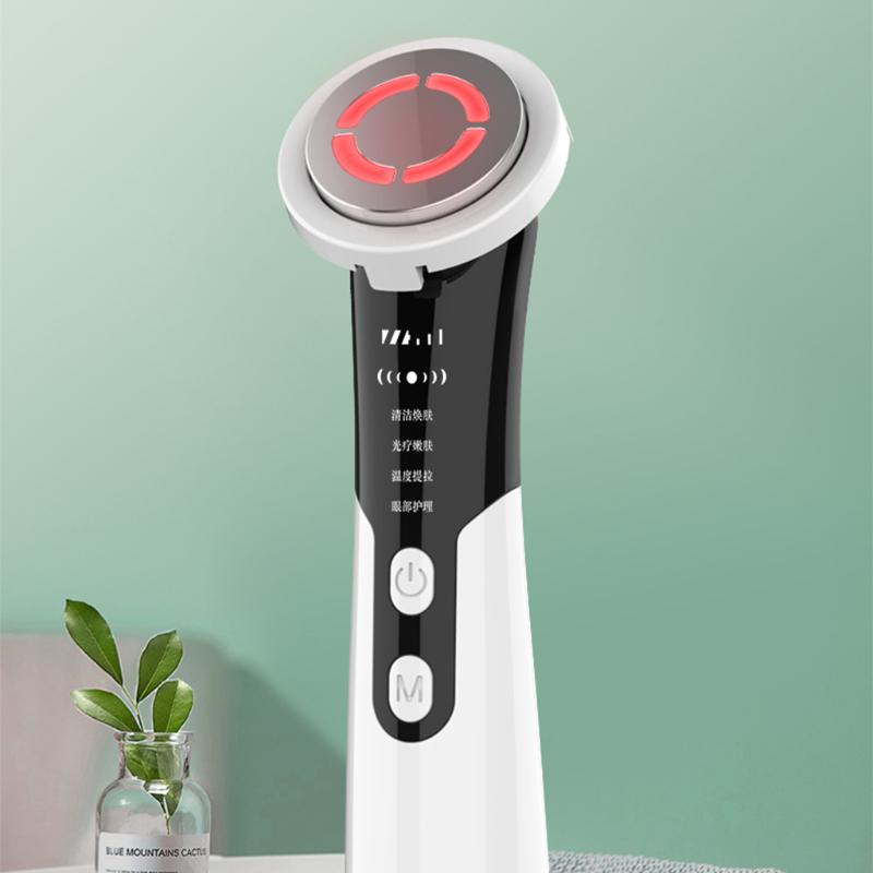 Buy Ultrasonic LED Massager Electric Heating Microcurrent Lifting Face ...
