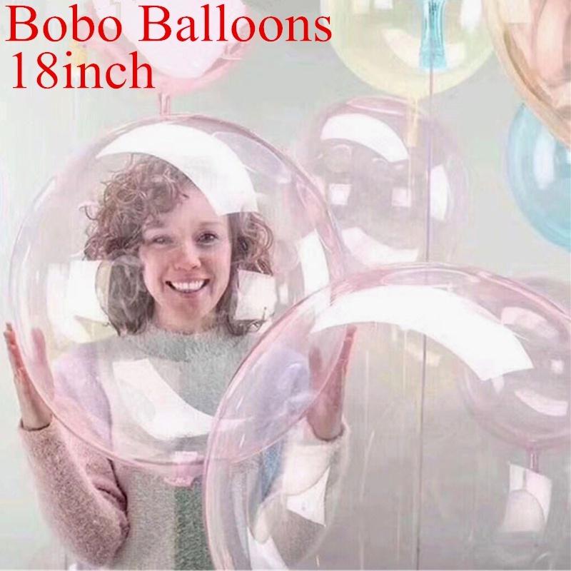 18 Inch Bobo Transparent Clear Balloons Marriage Wedding Decro Helium ...