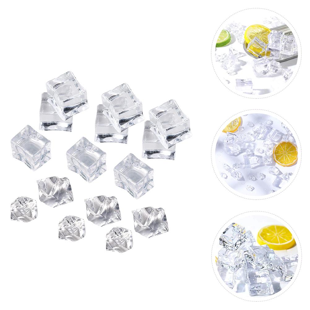Buy Grass07220pcs Clear Decorative Photography Artificial Ice Cubes ...
