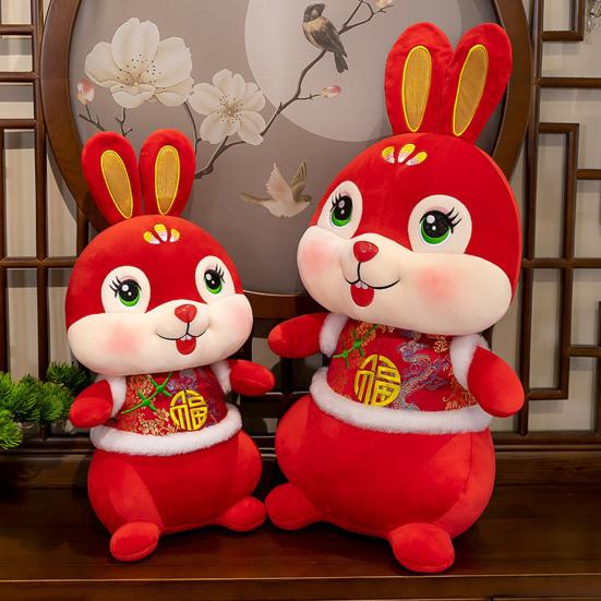 Cheap Stylish Lucky Red Decoration Fully Filled Rabbit Year Cartoon ...