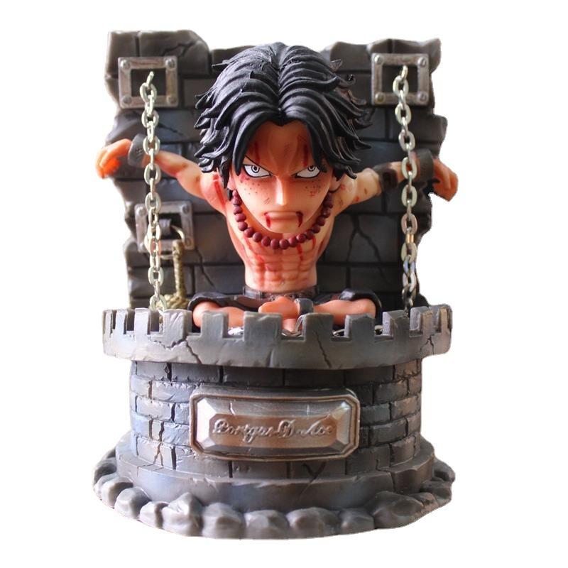 Anime One Piece Head War Prisoner Ace Hand-made ONE PIECE Ornament ...