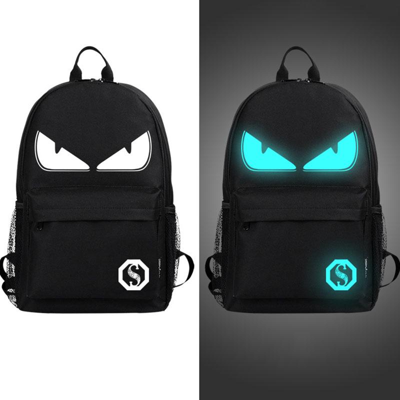 Buy Outdoor Night Luminous Backpack Unisex Cool School Bag Outdoor ...