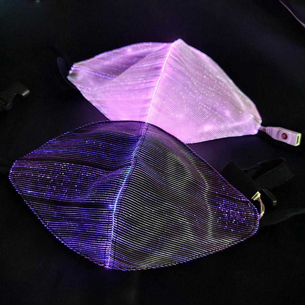 Sandy LED Flashing Mask 7 Colors Luminous Light for Men Women Rave Mask ...