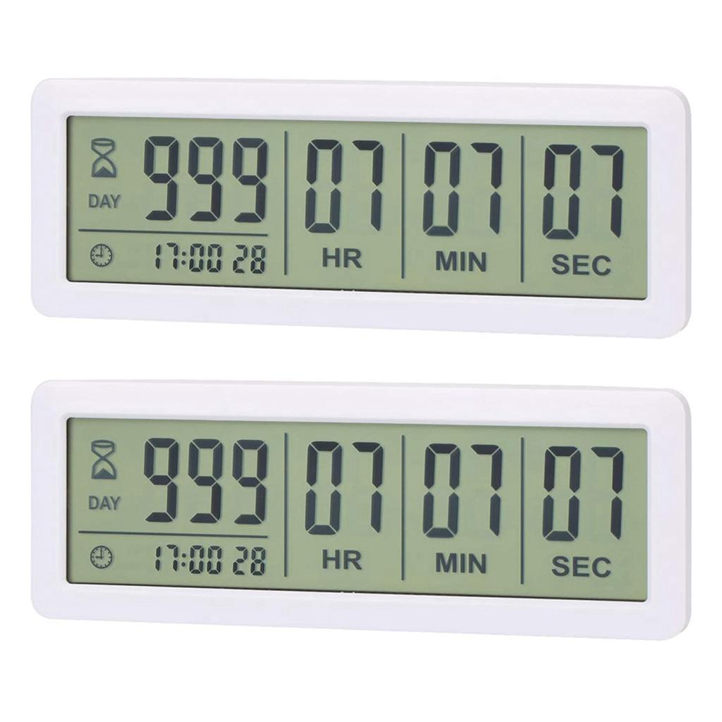 2X Big Digital Countdown Days Timer Clock - 999 Days Count Down Clock Timer For Graduation Lab ...