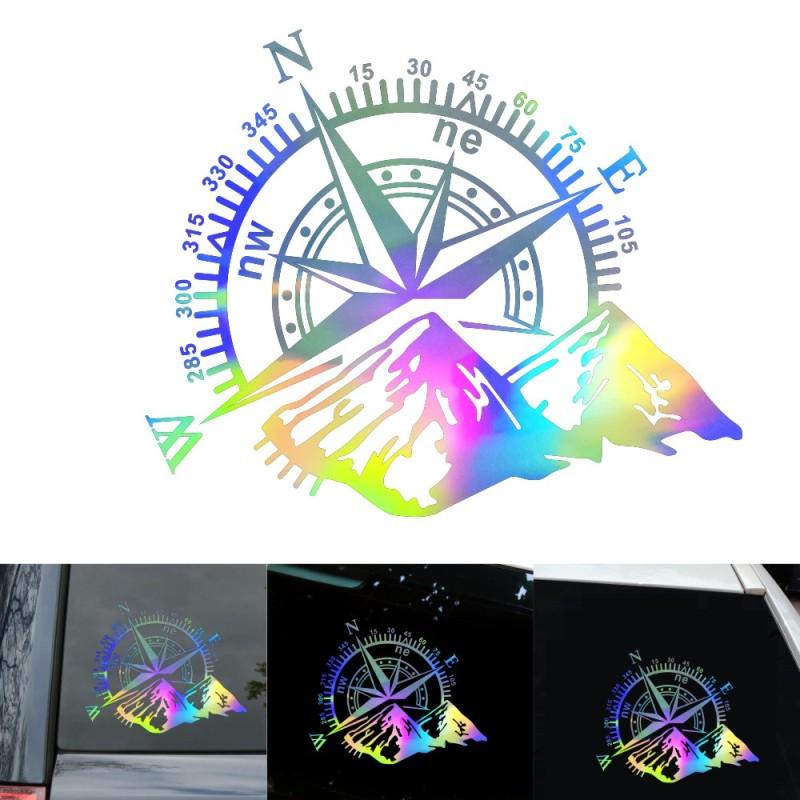 Satın alın Car Sticker Compass Mountain Compass Navigation Car Sticker ...