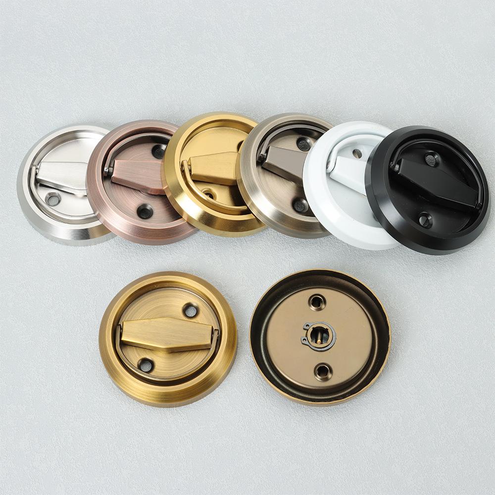 Recessed Stainless Steel Hidden Door Handle Lock Wardrobe Pulls Cabinet ...