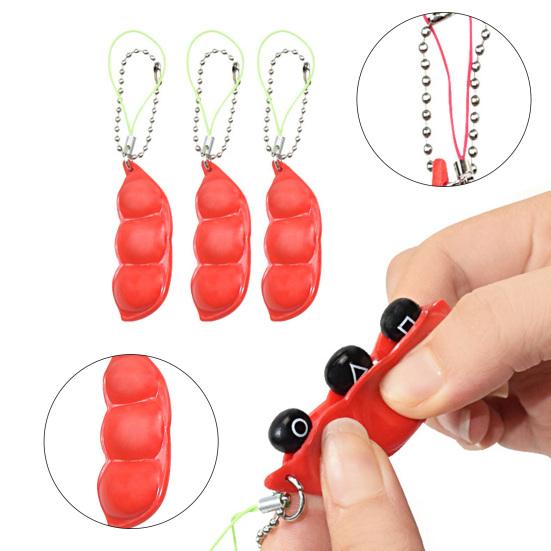 Buy Fun Flexible TPR Rubber Reliever Toy Squid Game Peanuts Sensory Toy ...