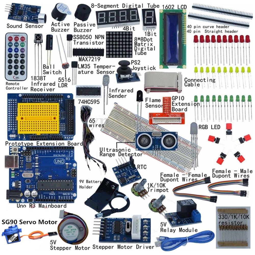 Buy Ultimate UNO R3 Starter Kit for Arduino 1602 LCD Servo Motor Relay RTC LED DIY at affordable ...