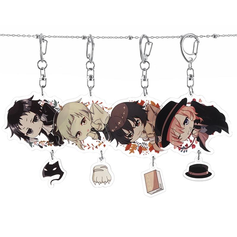 Buy New Fashion Anime Bungou Stray Dogs Atsushi Acrylic Keychain 4 ...