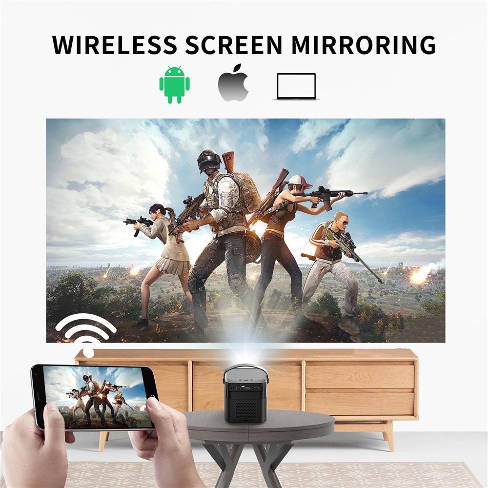 Buy Full HD 4K DLP Smart Projector Android 9.0 1080P Video Movie TV ...
