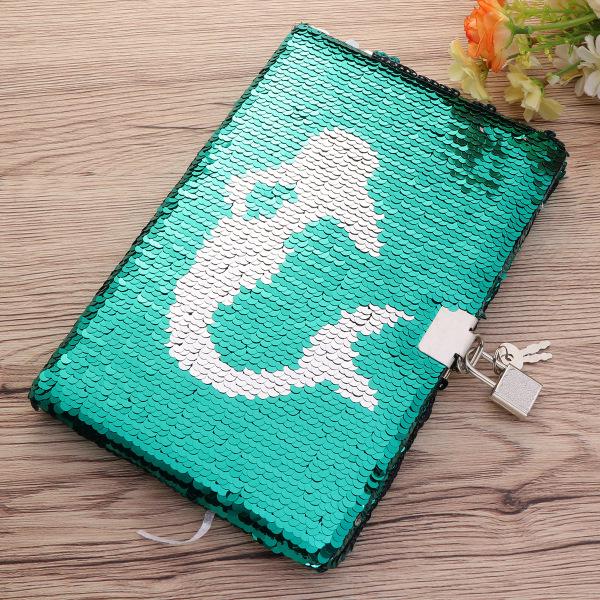 Buy 1 PC Sequin Journal Notebook Practical Creative Colorful Mermaid ...