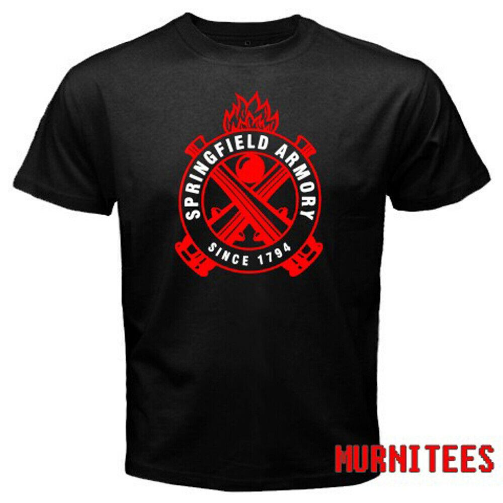 Buy Springfield Armory Logo Since 1794 Mens Black T Shirt Funny Men 'S ...