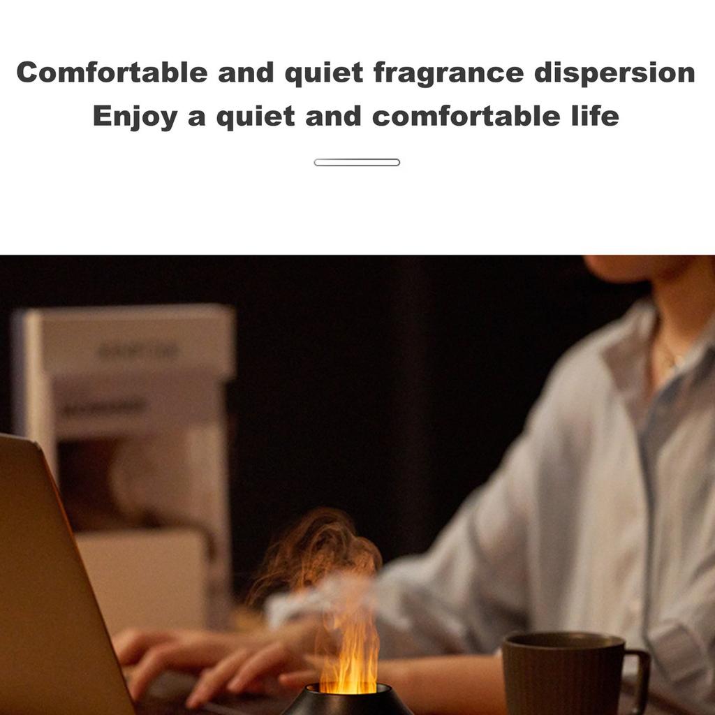 Buy Y-3C 3D Aroma Diffuser Simulation Flame 7 Colors Aromatherapy ...