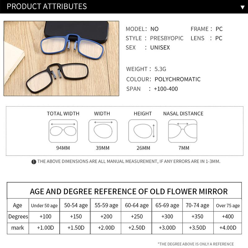 Buy Reading Glasses with Case Portable High Definition Anti-fatigue ...
