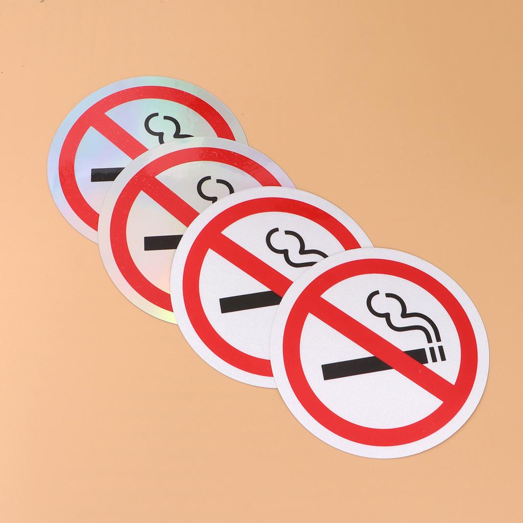 Buy 4pcs Smoking Sign Warning Sign Stickers Anti-scratch Smoking ...