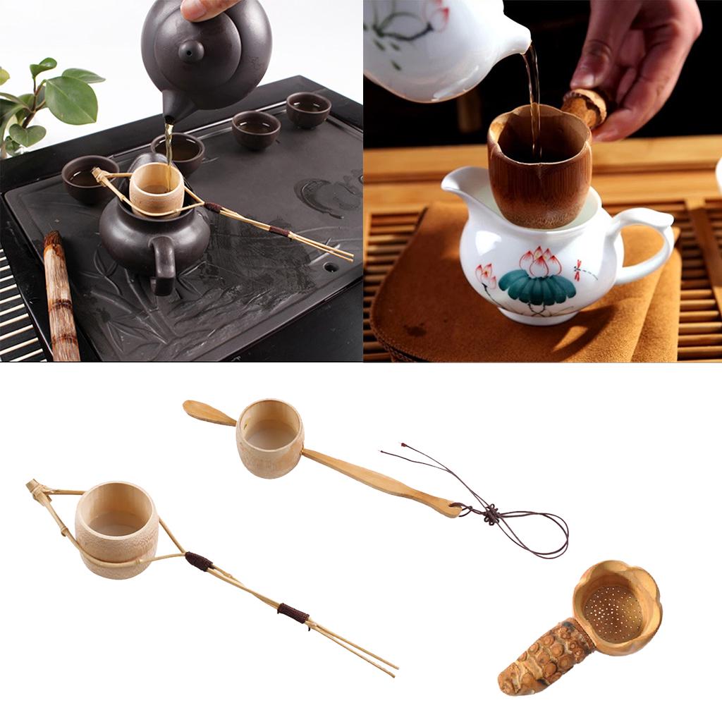 Buy Bamboo Tea Filter Strainer Chinese Tea Ceremony Kung Fu Tea Tool 1 ...