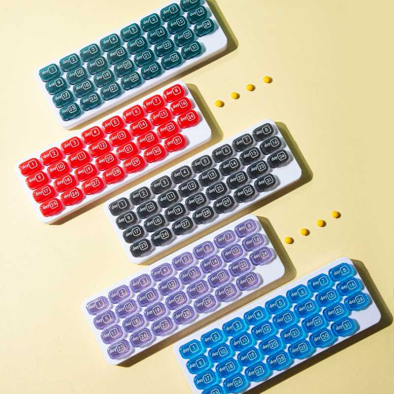 Buy One Month 31-Grid Pill Box Multifunction Portable Healthy Small ...