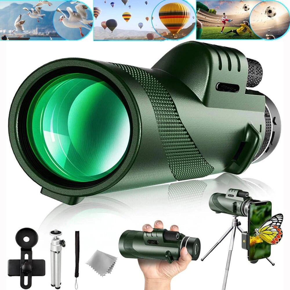 Buy Powerful Binoculars Long Range Hd Monocular Telescope Outdoor Bird ...