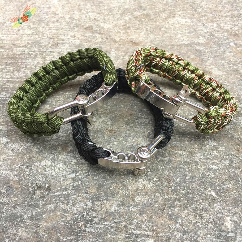 Buy Outdoor Climbing Rope Bracelet 7 Core Cords With Survival Whistle ...