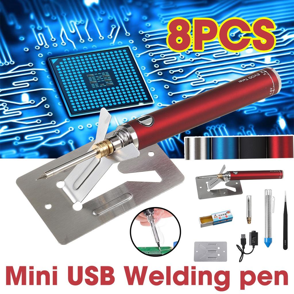 Buy 8PCS Wireless Charging Soldering Iron Mini Soldering Pen Portable ...